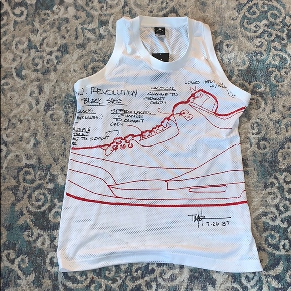 Jordan | Shirts | New Nike Air Jordan Aj 3 Mesh Tinker Jersey | Poshmark